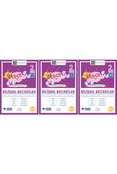 Bilişsel Beceriler Geliştirme Aktiviteleri 2. Sınıf Seti (A-B-C) 3 Kitap Güncellenmiş Yeni Baskı Bilişsel Beceriler Geliştirme Aktiviteleri 2. Sınıf Seti (A-B-C) 3 Kitap Güncellenmiş Yeni Baskı
