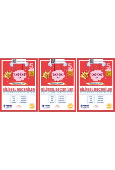 Bilişsel Beceriler Geliştirme Aktiviteleri 5. Sınıf Seti (A-B-C) 3 Kitap Güncellenmiş Yeni Baskı Bilişsel Beceriler Geliştirme Aktiviteleri 5. Sınıf Seti (A-B-C) 3 Kitap Güncellenmiş Yeni Baskı