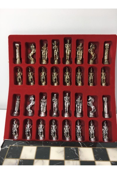 Baktuğ Metal Satranç Taşı No:3 Roma Figürlü