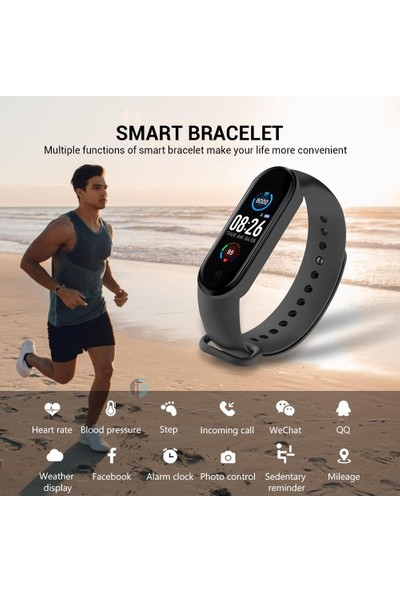 Smart Bracelet Akıllı Bileklik - M5 / Yaşam Koçunuz Smart Bracelet Akıllı Bileklik - M5 / Yaşam Koçunuz
