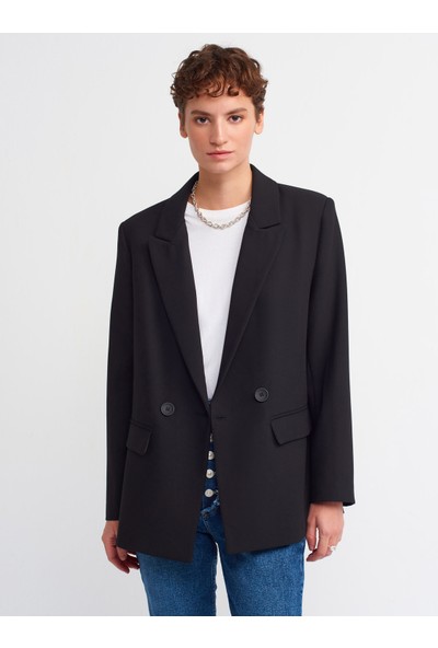 Dilvin 6940 Blazer Ceket Siyah