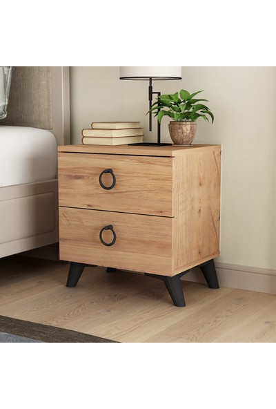 Hepsiburada Home Hepsi Home Pineo 2 Çekmeceli Dekoratif Komodin