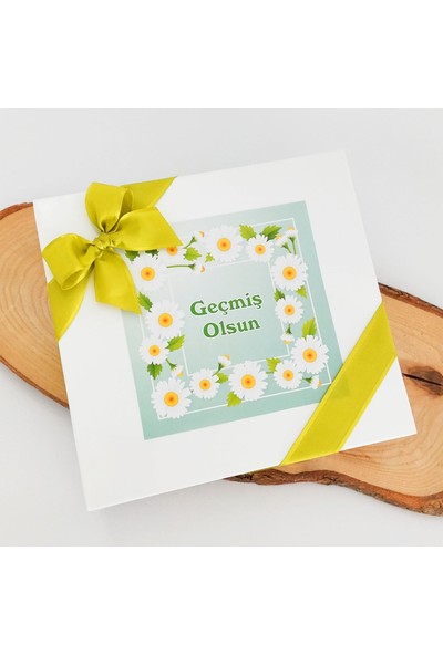 Miyaevent Geçmiş Olsun Çikolata Kutusu Papatya Desenli 32'li Miyaevent Geçmiş Olsun Çikolata Kutusu Papatya Desenli 32'li