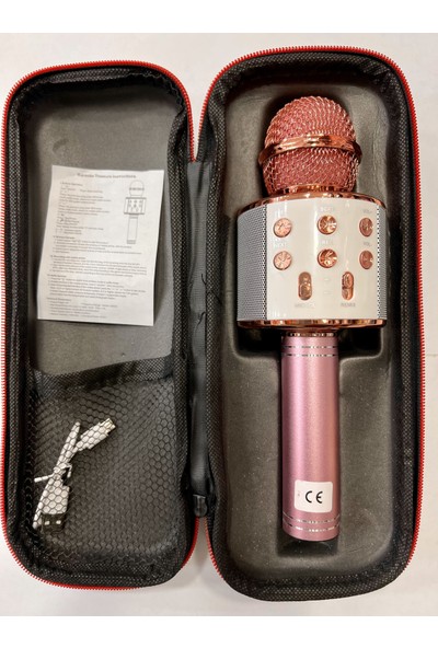 Demir İletişim Ws 858 Ses Değiştirme Özellikli Çantalı Kareoke Rose Gold