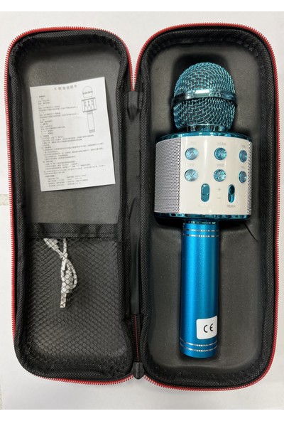 Demir İletişim Ws 858 Ses Değiştirme Özellikli Çantalı Kareoke Mavi