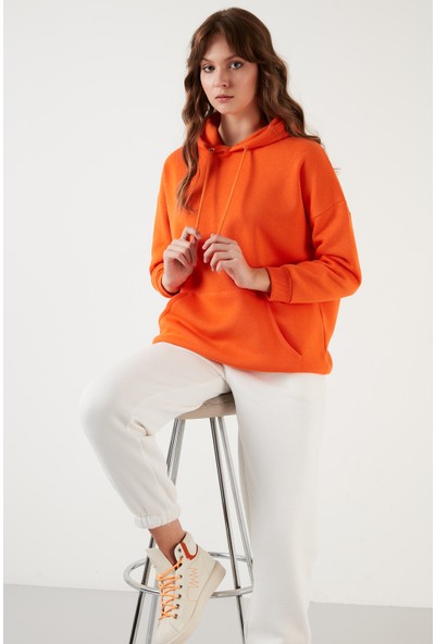 Lela Pamuklu Kapüşonlu Yaka Şardonlu Kışlık Sweat Kadın Sweat 5863854 Lela Pamuklu Kapüşonlu Yaka Şardonlu Kışlık Sweat Kadın Sweat 5863854