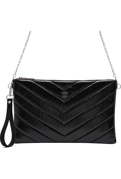 Desa Siyah Kadın Kapitone Portföy Çanta