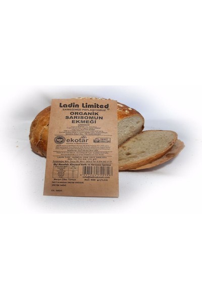 Ladin Ekmek Organik Ekşi Mayalı Sarı Somun Ekmeği 500 gr Ladin Ekmek Organik Ekşi Mayalı Sarı Somun Ekmeği 500 gr