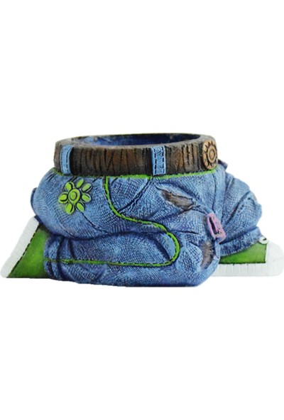 Lovoski Kot Diz Çökmüş Şekil Heykel, Yaratıcı Sevimli Küçük Saksı, Bonsai Diz Çökmüş Denim Kot Pantolon (Yurt Dışından) Lovoski Kot Diz Çökmüş Şekil Heykel, Yaratıcı Sevimli Küçük Saksı, Bonsai Diz Çökmüş Denim Kot Pantolon (Yurt Dışından)