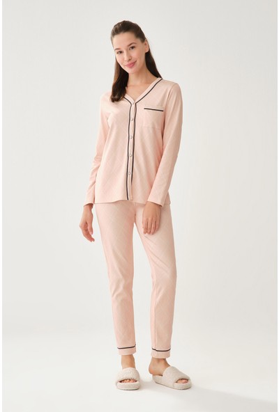 Dagi Pudra Pijama Takım