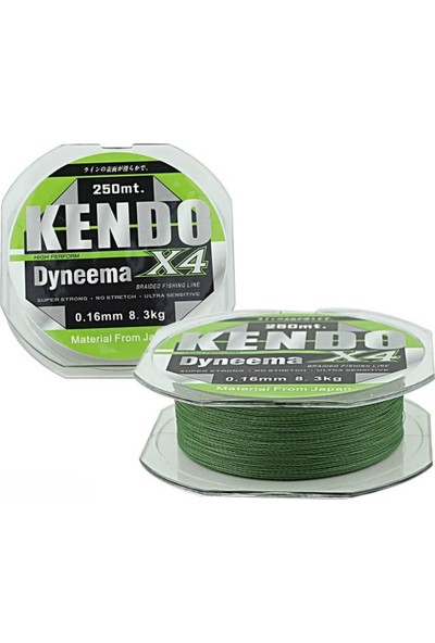 kendo Dynema 4 Örgü Ip Misina 120MT (Green) kendo Dynema 4 Örgü Ip Misina 120MT (Green)