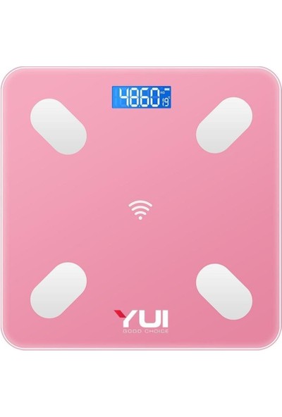 Yui TZC-001 Yağ Ölçer Çok Fonksiyonlu Akıllı Bluetooth Şarjlı Tartı - Pembe Yui TZC-001 Yağ Ölçer Çok Fonksiyonlu Akıllı Bluetooth Şarjlı Tartı - Pembe