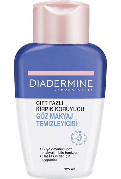 Diadermine Çift Fazlı Kirpik Koruyucu Göz Makyaj Temizleyicisi Hassas Ciltler 125ML Diadermine Çift Fazlı Kirpik Koruyucu Göz Makyaj Temizleyicisi Hassas Ciltler 125ML