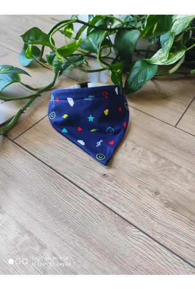Leonis Kedi ve Köpek Ayarlanabilir Bandana Asker Mavisi