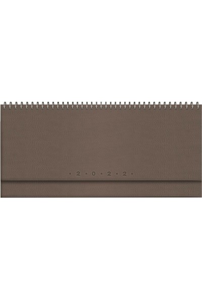 Gıpta 2022 Globe Spiralli Deri Sert Kapak Haftalık Masa Takvimi Taba 14 x 33 cm Gıpta 2022 Globe Spiralli Deri Sert Kapak Haftalık Masa Takvimi Taba 14 x 33 cm