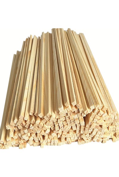 Ayfiwood Ahşap Çıta Ince Çıta 1 cm x 1 cm x 100 cm (10 Adet)