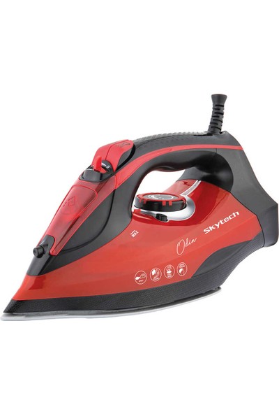 Skytech ST-168 Odin 3000W Seramik Tabanlı Buharlı Ütü Kırmızı Siyah Skytech ST-168 Odin 3000W Seramik Tabanlı Buharlı Ütü Kırmızı Siyah