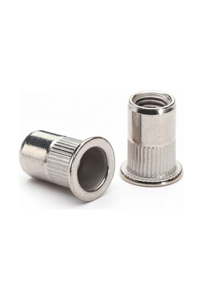 Btc M8 Flanşlı Perçin Somun 10'lu Paket