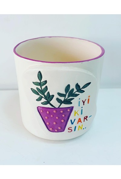 Kaktüs Dünyası Seramik Saksı