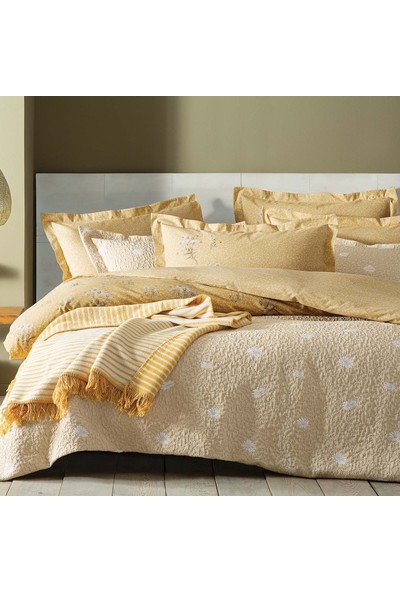 Yataş Bedding Vivus Çift Kişilik Fall Winter Çeyiz Seti 8 Parça - Sarı Yataş Bedding Vivus Çift Kişilik Fall Winter Çeyiz Seti 8 Parça - Sarı