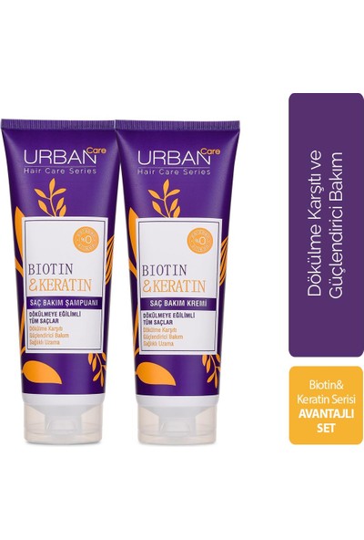 Urban Care Biotin & Keratin Serisi Avantajlı Set Urban Care Biotin & Keratin Serisi Avantajlı Set