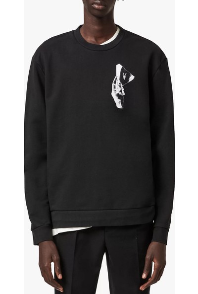 All Saints Erkek Bisiklet Yaka Sweatshirt Mirror Crew U005748 All Saints Erkek Bisiklet Yaka Sweatshirt Mirror Crew U005748