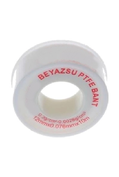 Bns Beyazsu 12MM Teflon Bant Ptfe Bant Bns Beyazsu 12MM Teflon Bant Ptfe Bant