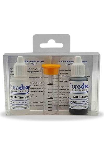 Puredrop Toplam Sertlik Test Kiti Puredrop Toplam Sertlik Test Kiti