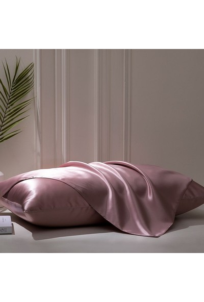 Rose (Gül Kurusu) Ipek Saten Yastık Kılıfı 50 x 70 1 Adet Rose (Gül Kurusu) Ipek Saten Yastık Kılıfı 50 x 70 1 Adet