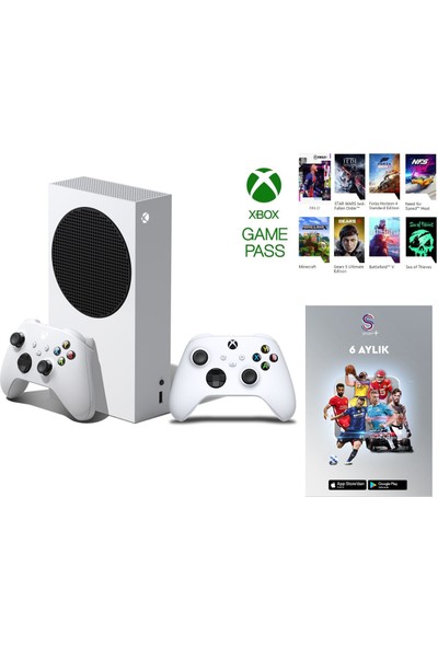 Microsoft Xbox Series S Oyun Konsolu 512GB Beyaz + 1 Beyaz Controller + 6 Aylık S Sport Plus Üyeliği + 1 Yıl Gamepass Ultimate Microsoft Xbox Series S Oyun Konsolu 512GB Beyaz + 1 Beyaz Controller + 6 Aylık S Sport Plus Üyeliği + 1 Yıl Gamepass Ultimate