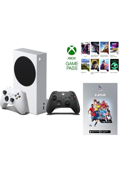 Microsoft Xbox Series S Oyun Konsolu 512GB Beyaz + 1 Siyah Controller + 6 Aylık S Sport Plus Üyeliği + 1 Yıl Gamepass Ultimate Microsoft Xbox Series S Oyun Konsolu 512GB Beyaz + 1 Siyah Controller + 6 Aylık S Sport Plus Üyeliği + 1 Yıl Gamepass Ultimate