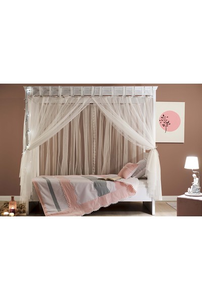 Cadde Yıldız Lilyum Cibinlikli Karyola