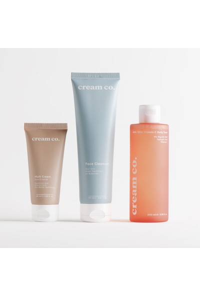 Cream Co. Besleyici Bakım Seti 40 ml + 150 ml + 200 ml
