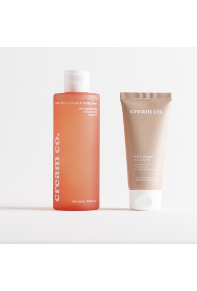 Cream Co. Parlaklık Bakım Seti 200 ml + 40 ml