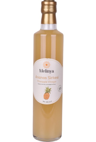 Melinya Doğal Fermente Ananas Sirkesi 500 ml Cam Şişe Melinya Doğal Fermente Ananas Sirkesi 500 ml Cam Şişe