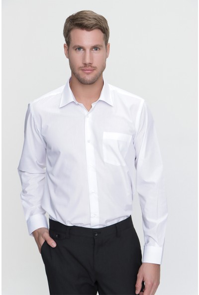 Morven Erkek Elegance Regular Fit Gömlek Beyaz Morven Erkek Elegance Regular Fit Gömlek Beyaz