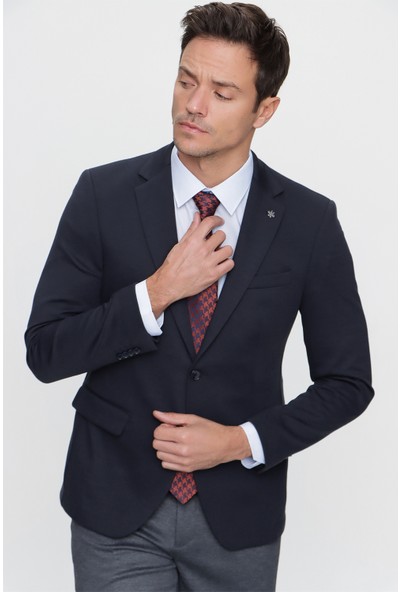 Morven Erkek Cold Slim Fit Ceket Lacivert Morven Erkek Cold Slim Fit Ceket Lacivert