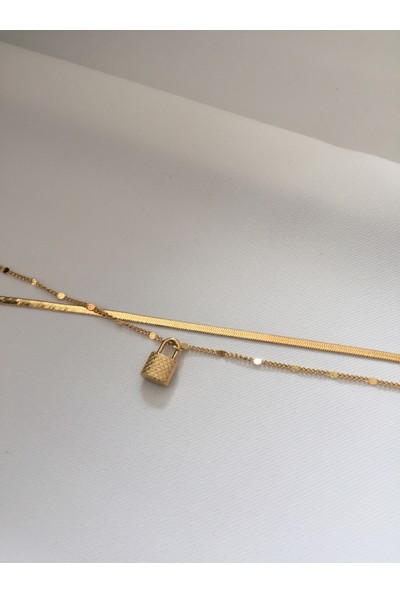 Megs Store Çelik Kilit Aksesuarlı Çoklu Italyan Bileklik