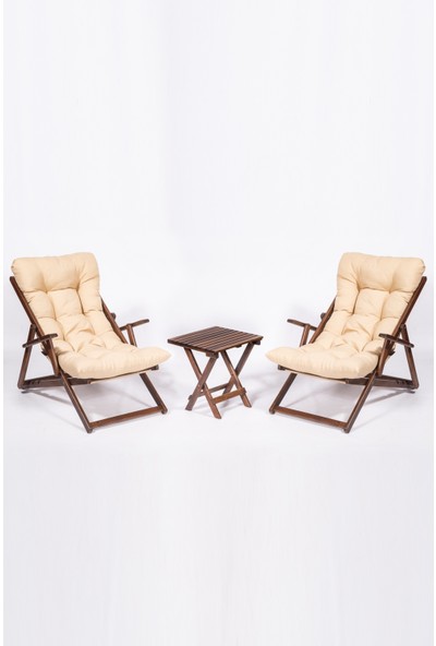 Meya Dekor Vernikli - Nora Grand Şezlong 2+1 (Minderler Dahildir)