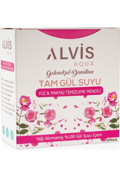 Alvis Aqua Makyaj & Yüz Temizleme Mendili (20 Adet) Alvis Aqua Makyaj & Yüz Temizleme Mendili (20 Adet)