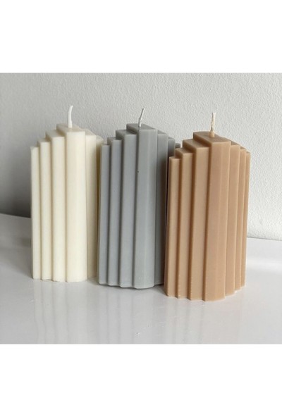 Orange Atelier 3'lü Buzdagi Mum Seti Orange Atelier 3'lü Buzdagi Mum Seti