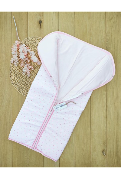 Sitilin Kız Bebek Kadife Fermuarlı Kundak Battaniye