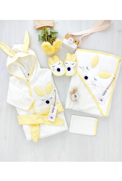 Kız Erkek Bebek Bornoz Havlu Takımı 0-2 Yaş