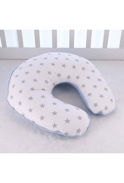 Umaybebek Emzirme Yastığı Minderi Mavi Beyaz %100 Pamuk Umaybebek Emzirme Yastığı Minderi Mavi Beyaz %100 Pamuk