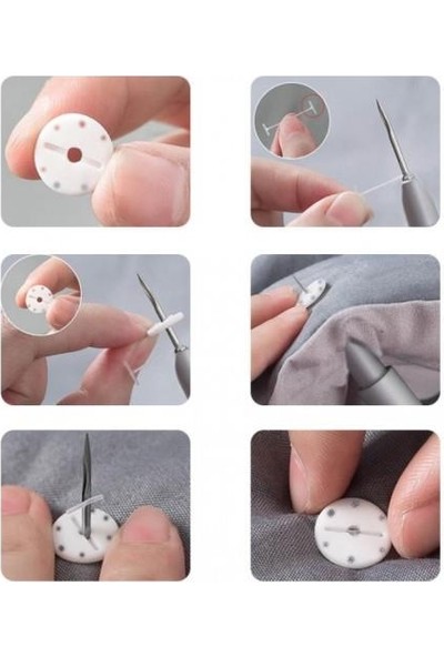 Ramdet Yatak Çarşaf Yorgan Kılıfı Sabitleme Seti Nevresim Sabitleyici Düğme