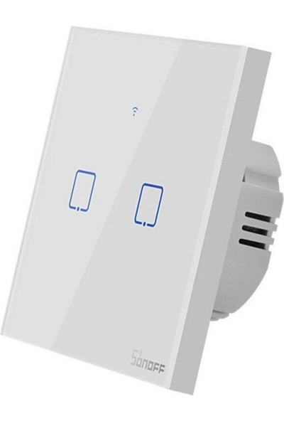 Sonoff TX-T0EU2C Dokunmatik 2'li Wifi Işık Anahtarı Sonoff TX-T0EU2C Dokunmatik 2'li Wifi Işık Anahtarı