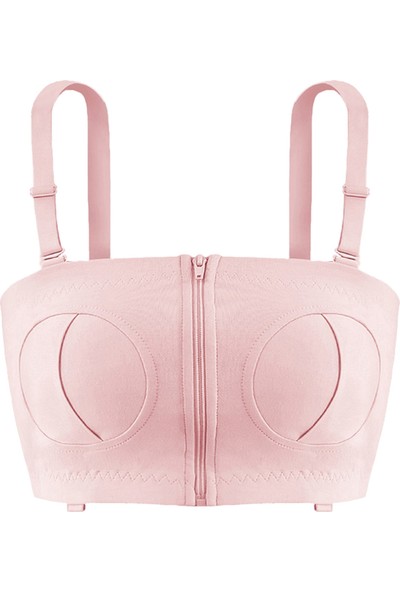Gahome Pamuklu Ayarlanabilir Süt Sağma Sütyeni - Pembe (Yurt Dışından)