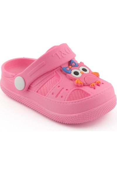 Daye Kaydırmaz Tabanlı Hayvan Figürlü Çocuk Sandalet Terlik