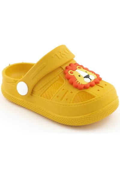 Daye Kaydırmaz Tabanlı Hayvan Figürlü Çocuk Sandalet Terlik