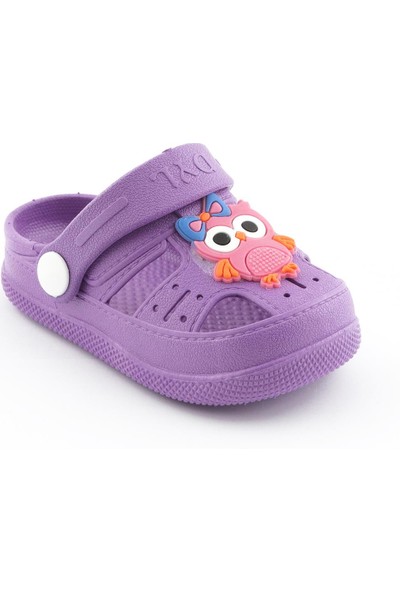 Daye Kaydırmaz Tabanlı Hayvan Figürlü Çocuk Sandalet Terlik